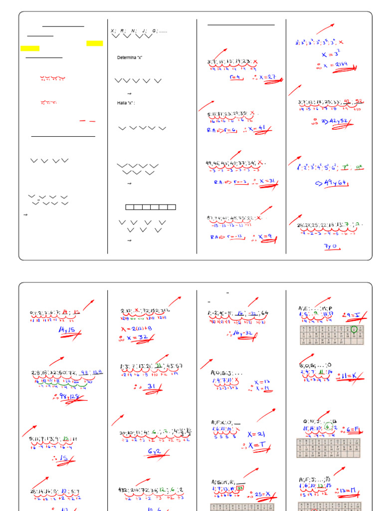 Tipos y Problemas de Sucesiones | PDF | Matemáticas