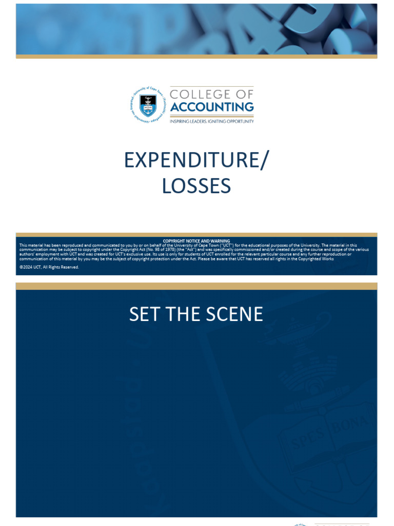 UCT Copyright Notice and Tax Deductions Guide | PDF | Expense | Tax ...