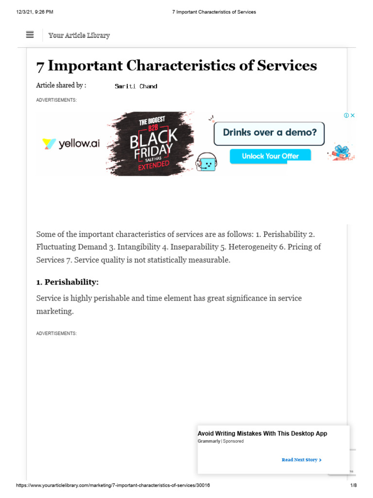 Key Characteristics of Services Explained | PDF | Pricing | Marketing