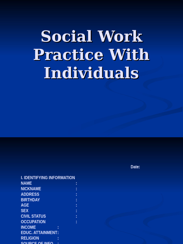 Social Work Practice with Individuals | PDF | Social Work | Psychology
