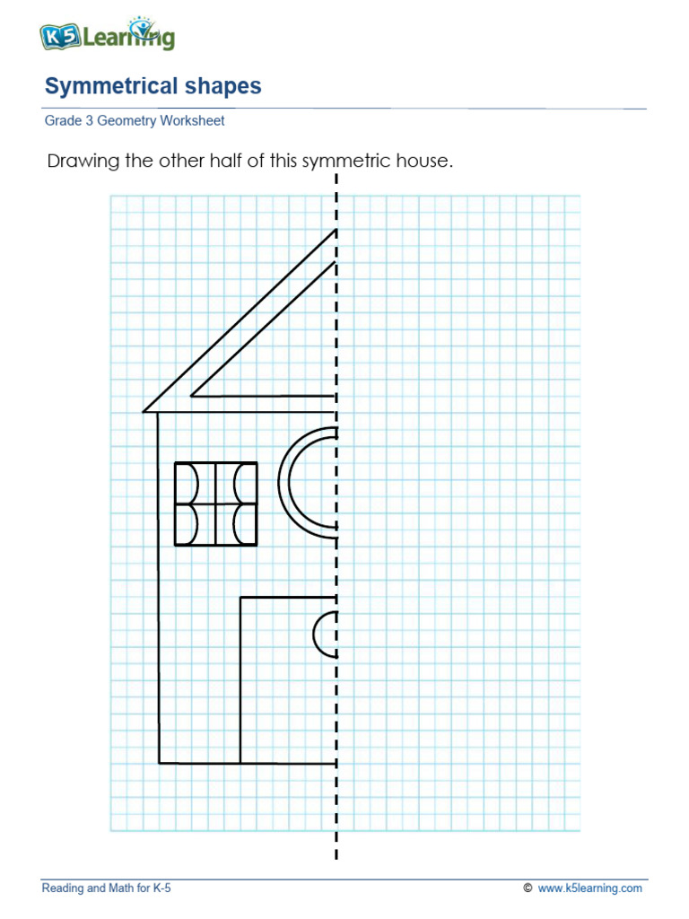 Grade 3 Geometry Symmetrical Shapes Cms | PDF