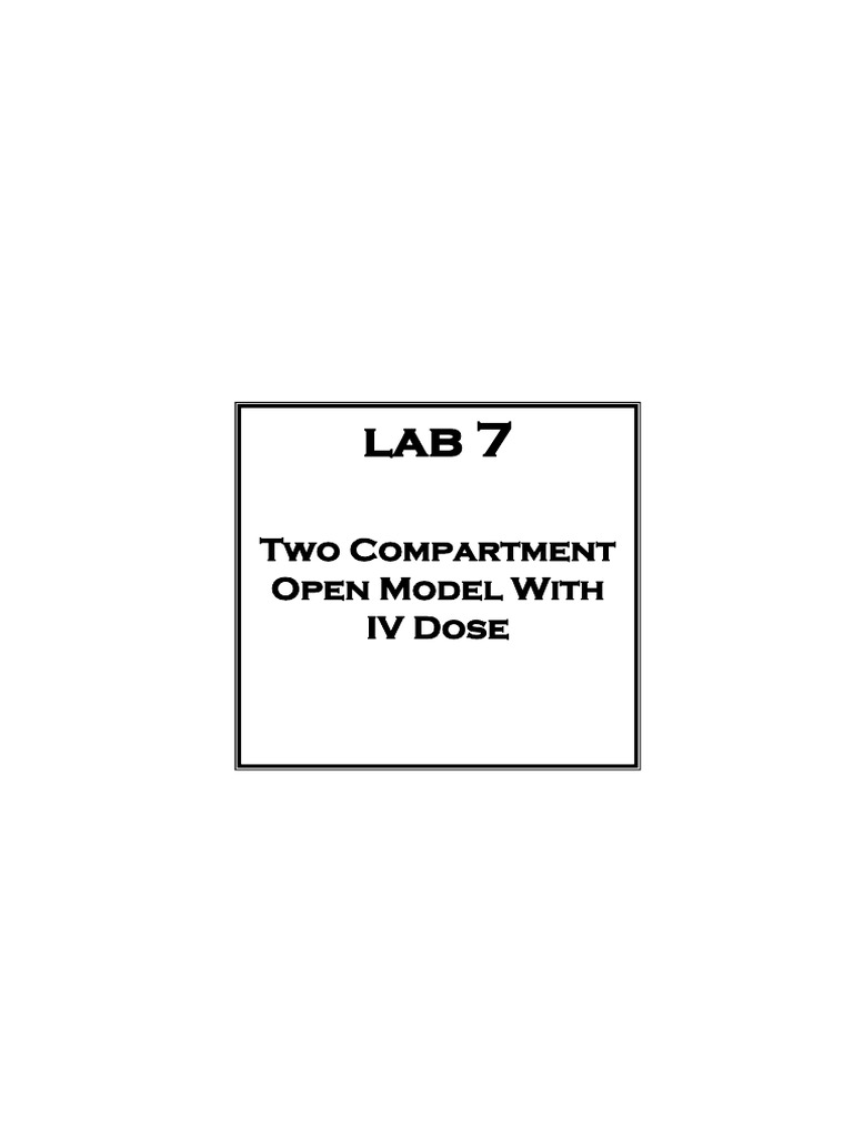 2 Compartment IV Handout | PDF