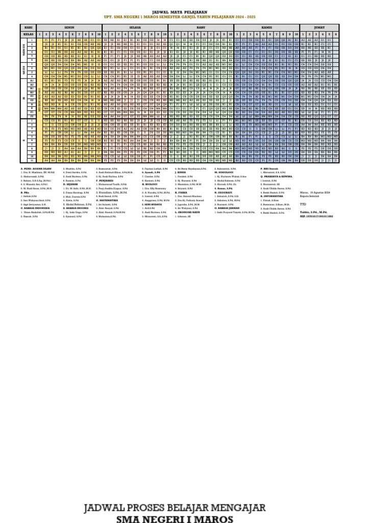 JADWAL PBM AGUST 2425 (1) | PDF