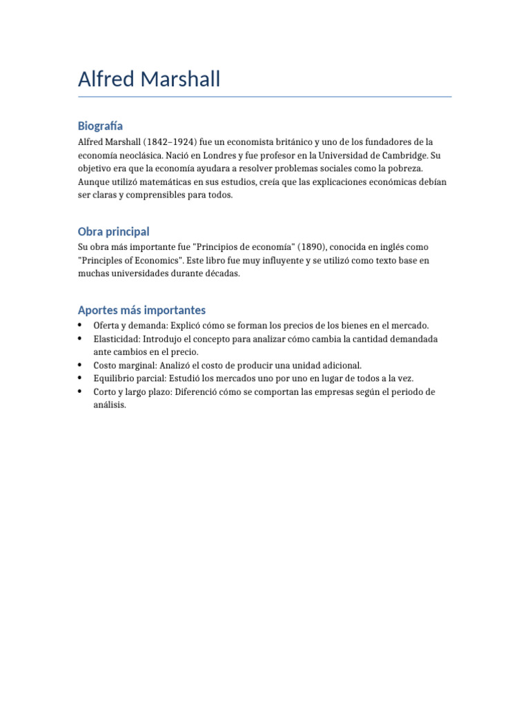 Alfred Marshall | PDF