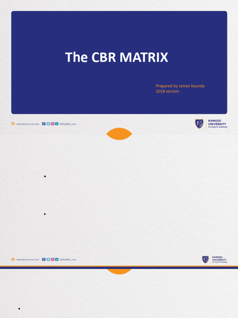 CBR Matrix for Disability Empowerment | PDF | Physical Therapy | Health ...