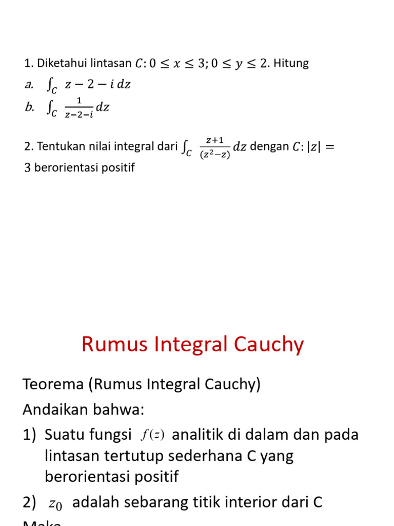 4.4.Rumus Integral Cauchy | PDF
