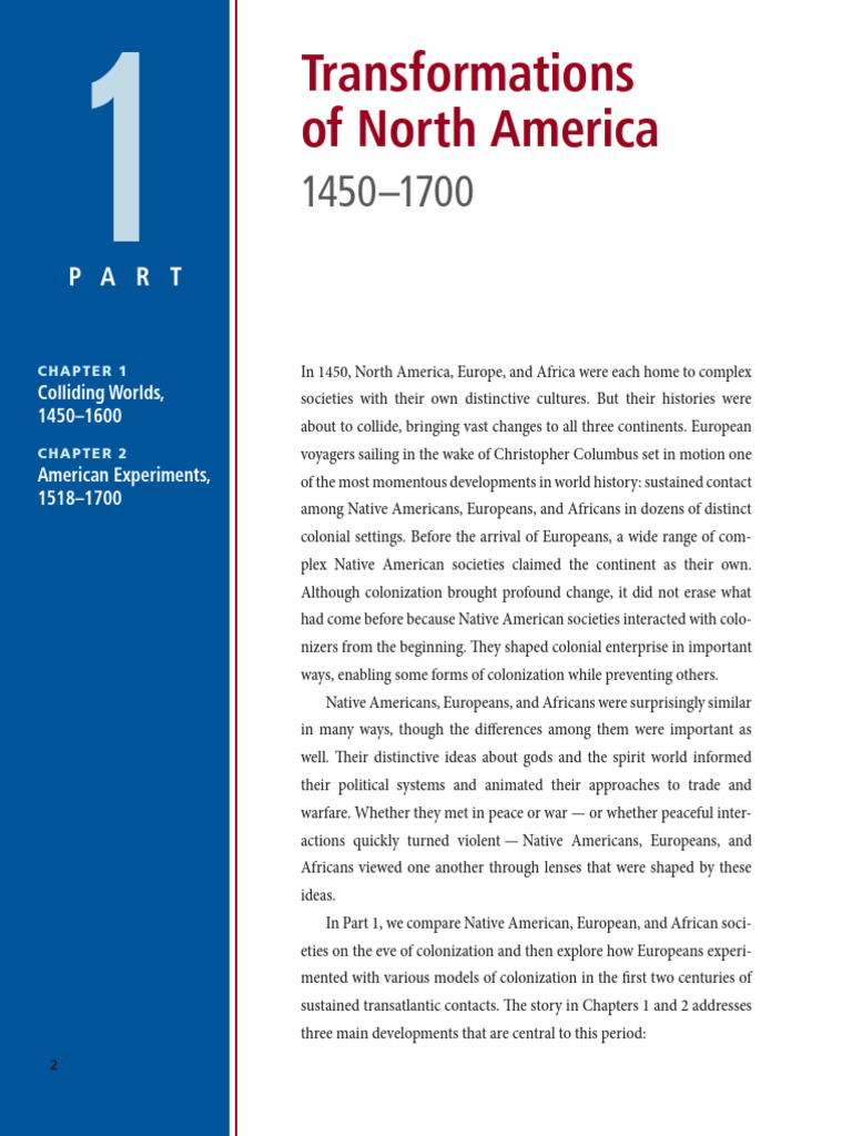 North America Transformations 1450-1700 | PDF | Spanish Empire ...