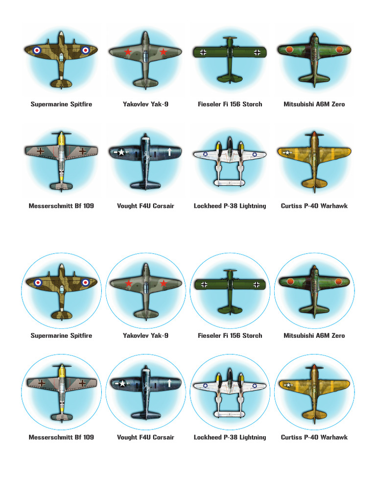 Iconic WWII Fighter Aircraft List | PDF
