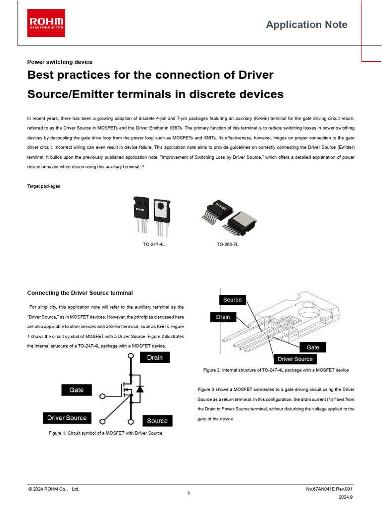 Best Practices For The Connection of Driver Source Emitter Terminals in ...