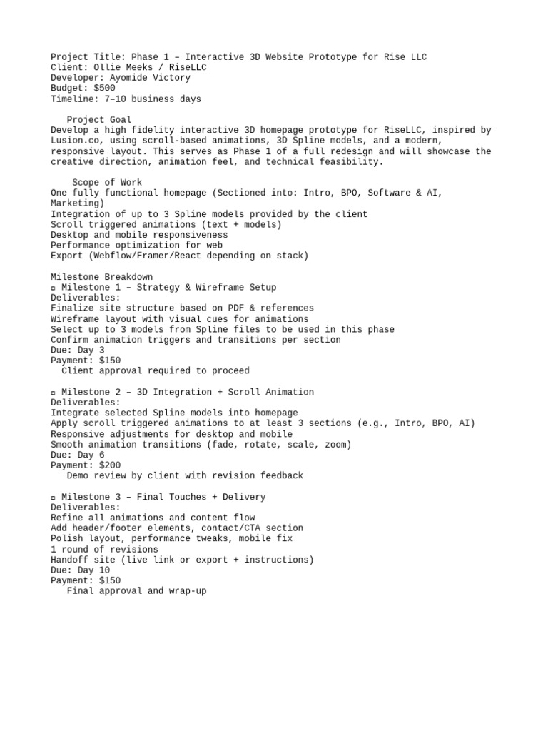Project Title Phase 1 - Interactive | PDF