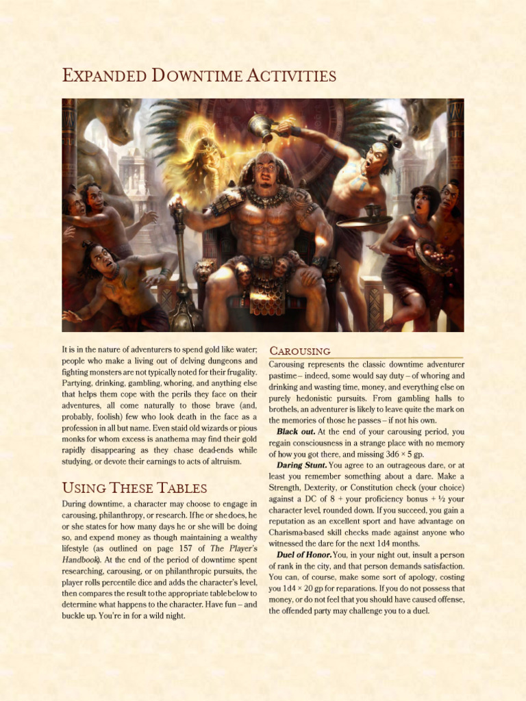 Ideas For Downtime | PDF