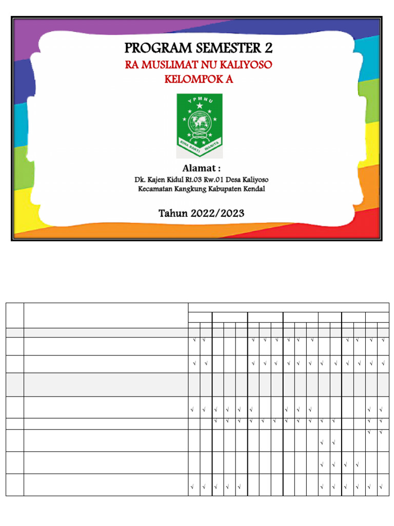 Nahdziatul Khaeriyah - Prosem Genap 2022-2023 | PDF