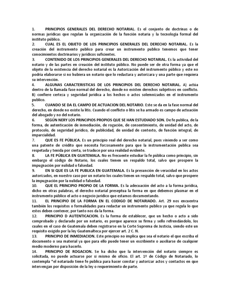 Principios Generales Del Derecho Notarial CRC | PDF | Ley procesal ... Principios Generales Del Derecho Notarial CRC | PDF | Ley procesal ...