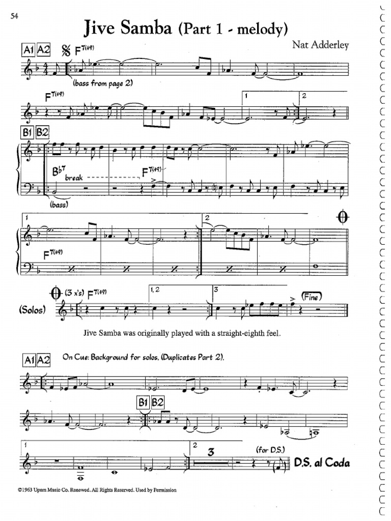 jive samba c instruments | PDF