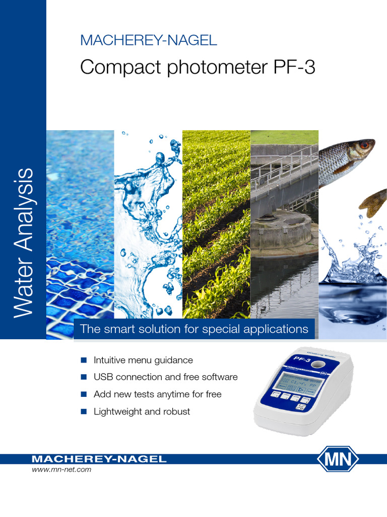 Flyer Compact Photometer PF 3 EN | PDF | Chlorine | Magnesium
