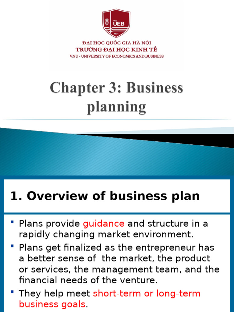 Chapter 3 Business Planning | PDF | Marketing | Expense