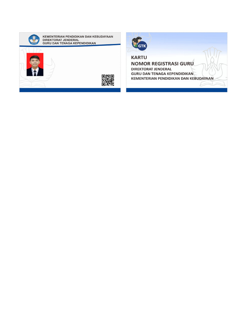 Kartu NRG Andri Rahman | PDF