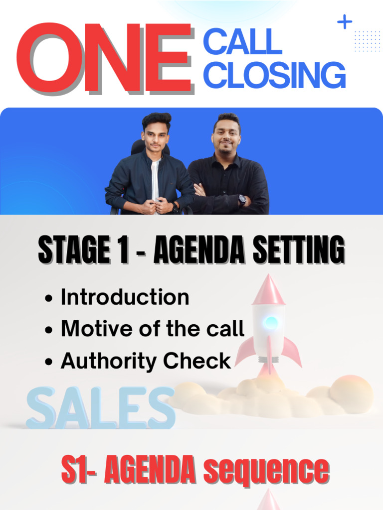 One Call Closing Script | PDF