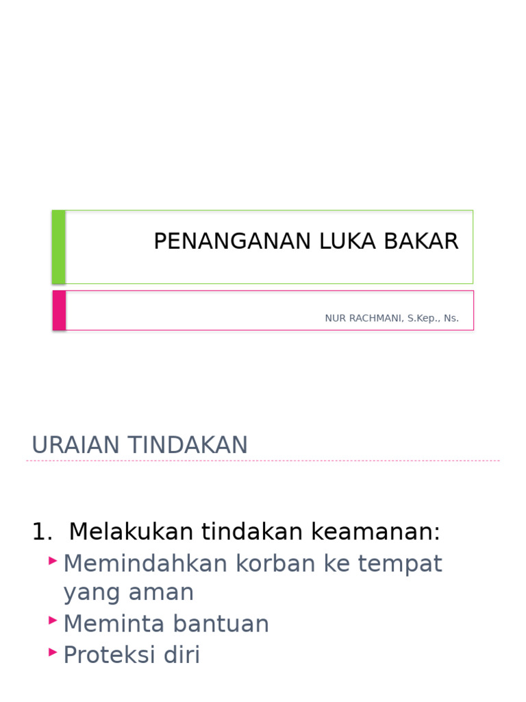 Penanganan Luka Bakar | PDF