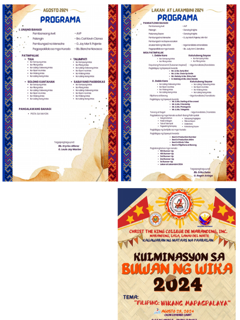 BUWAN NG WIKA Program | PDF
