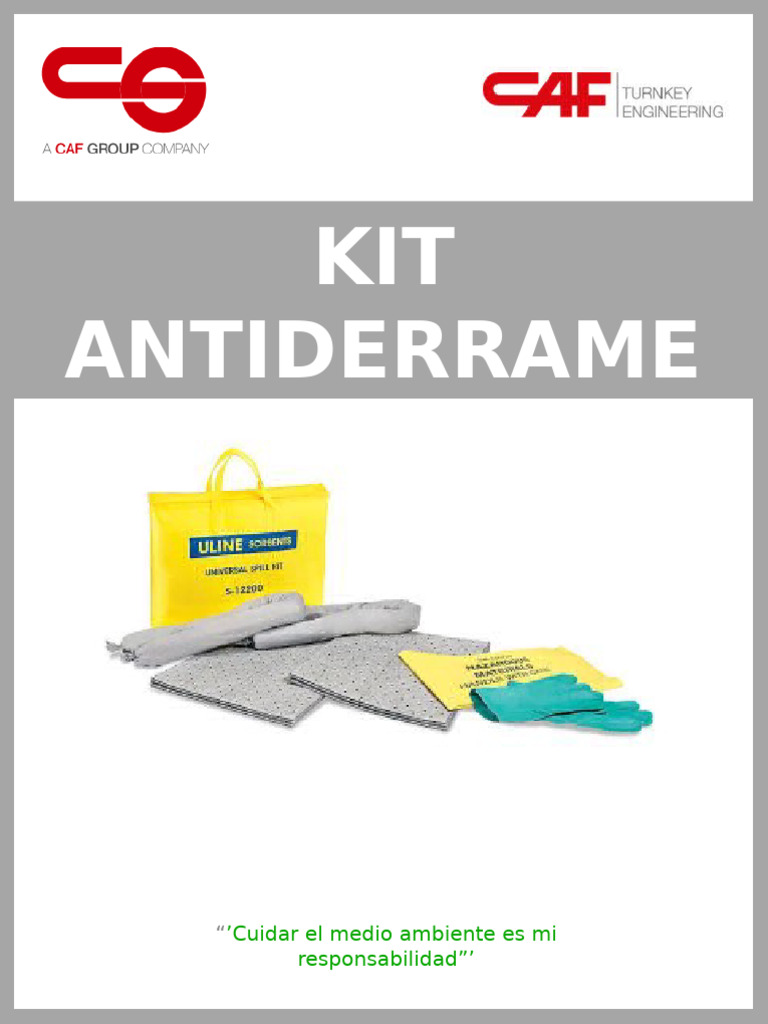 Kit Antiderrame: Protección Ambiental | PDF