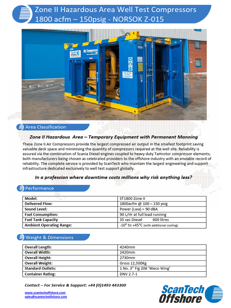 Zone II Well Test Compressors Overview | PDF | Diesel Engine | Energy ...
