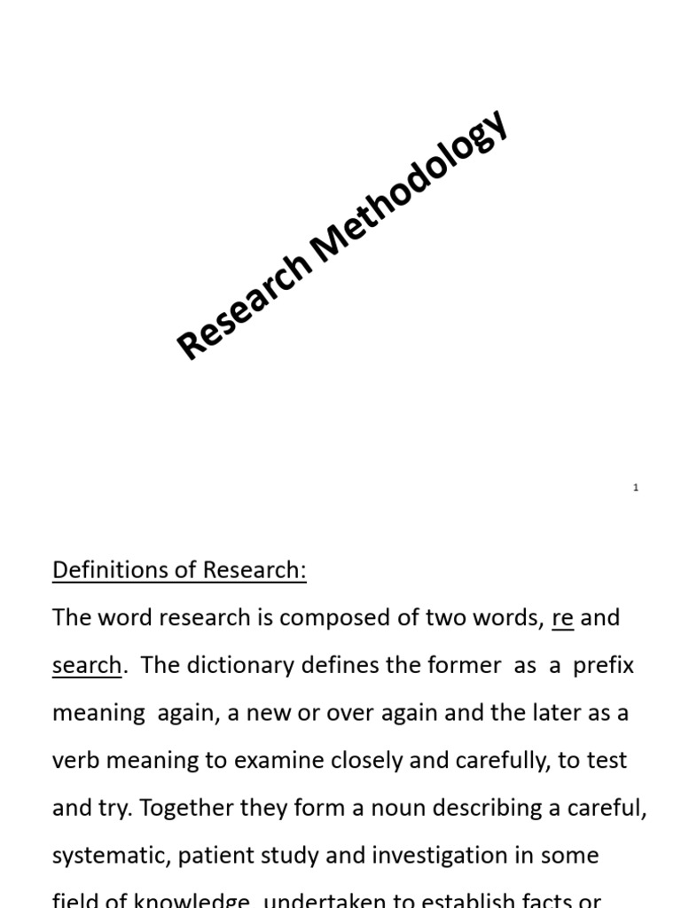 Comprehensive Guide to Research Methodology | PDF | Science ...
