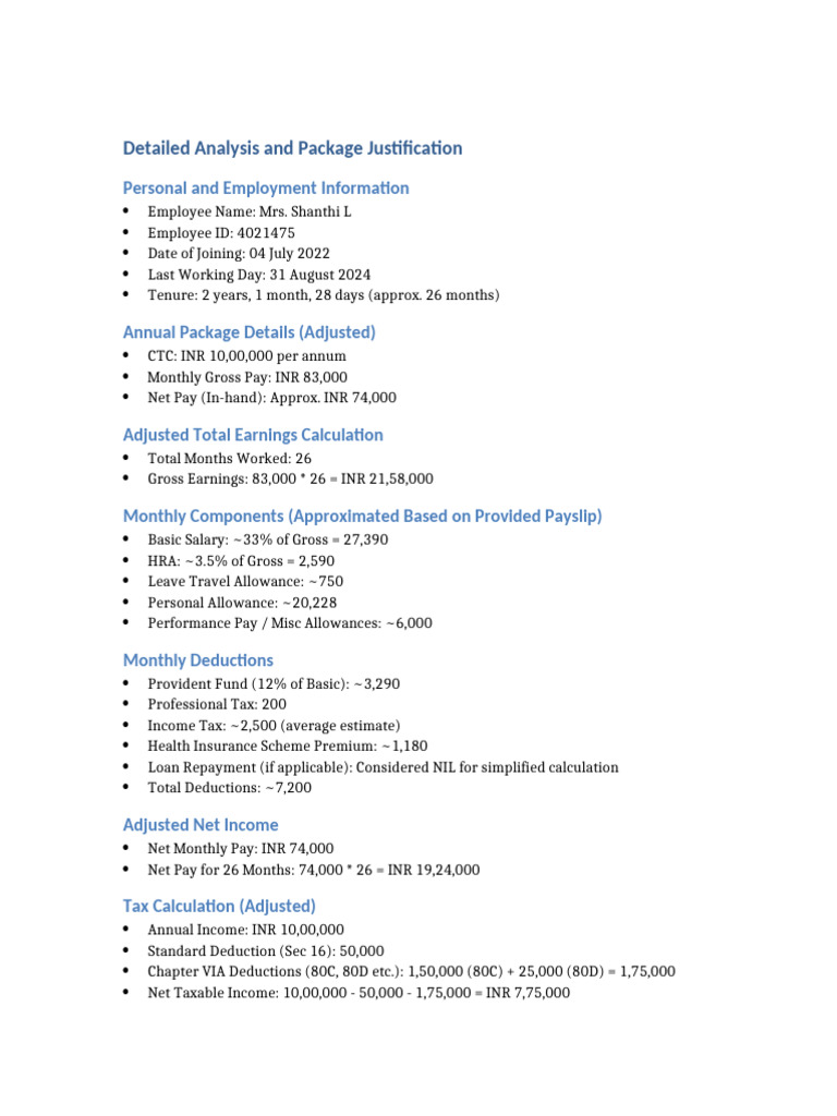 Package Analysis TCS | PDF