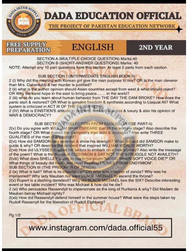 XII PRE ENG , PRE MED , COMP PREPARATION PAPER | PDF