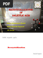 Recrystalliztion of Aspirin | PDF