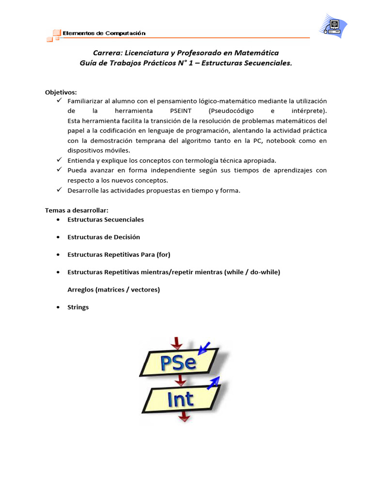 1.1.GuiaTP1_SECUENCIAL | PDF | Algoritmos | Triángulo