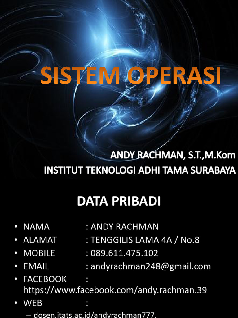 Materi Tentang Sistem Operasi (Operating System) | PDF