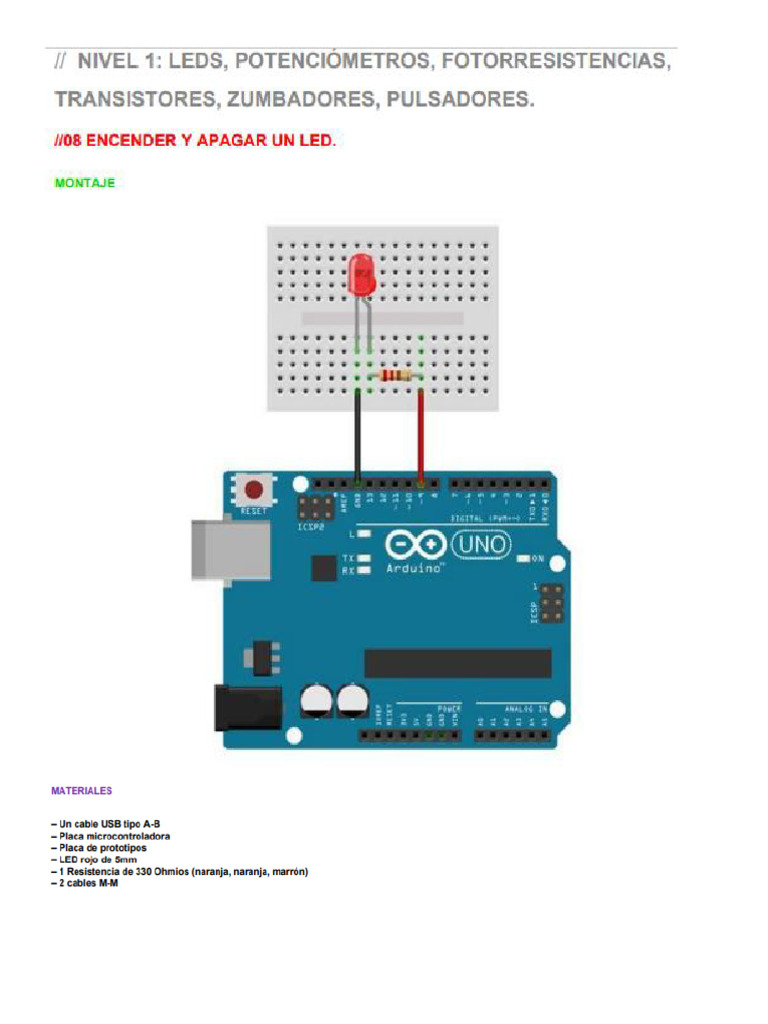 Arduino Pract 1 | PDF