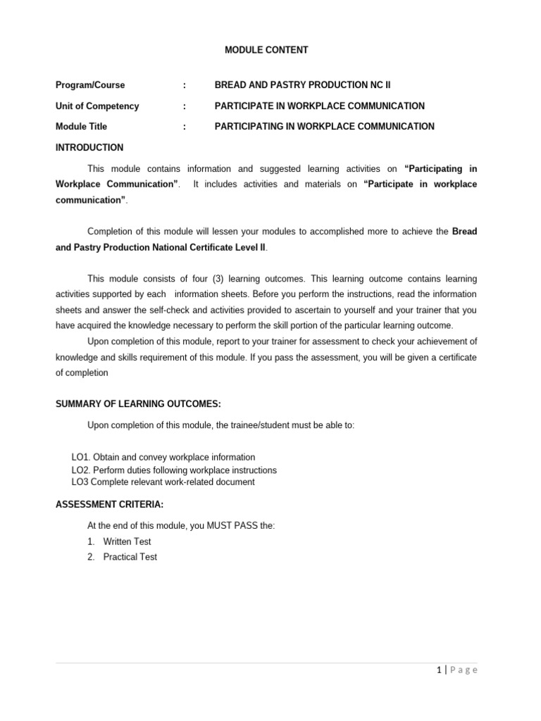 1 CBLM_Basic Competency | PDF | Noun | Adjective