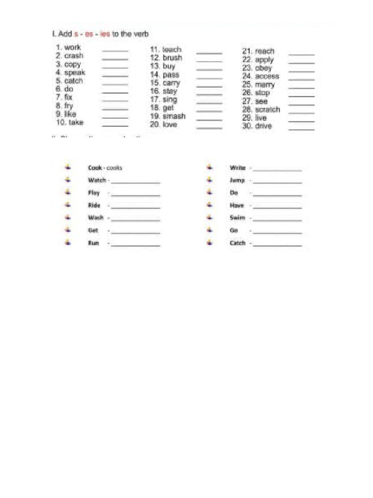 Verb -Present Simple | PDF