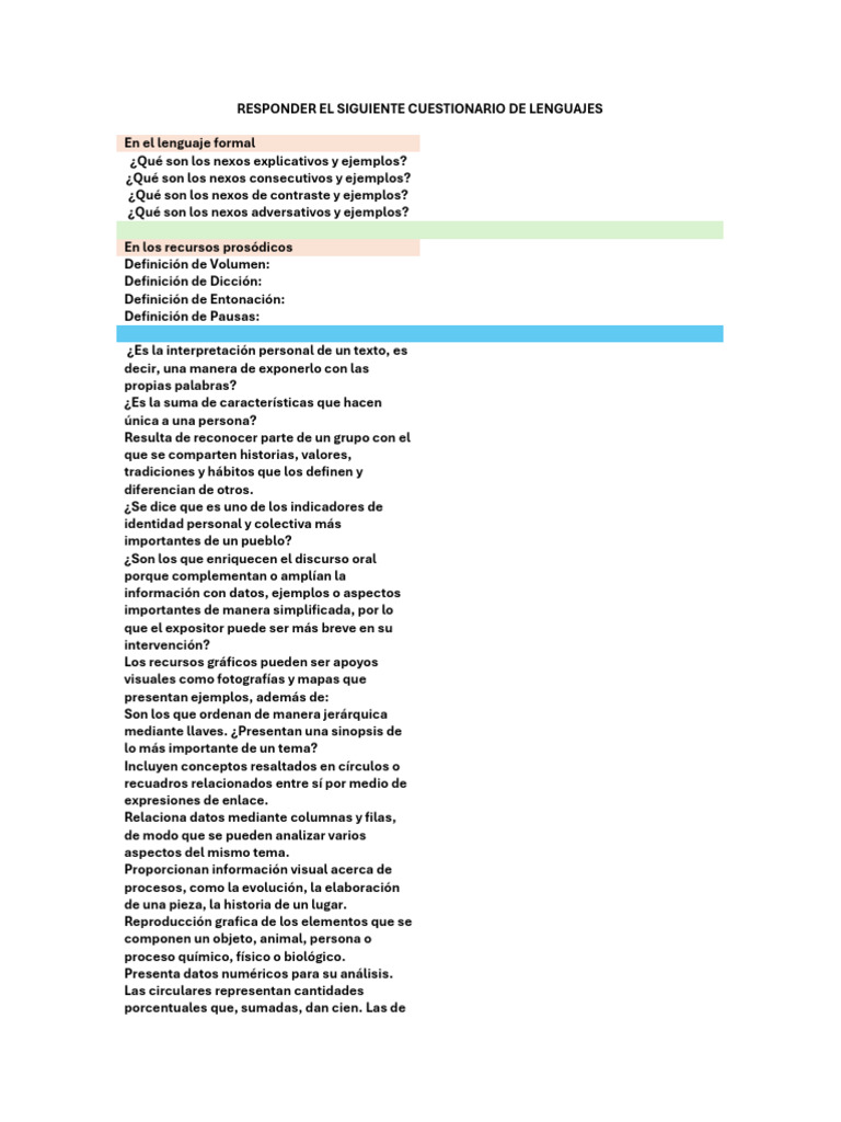 Nexos Consecutivos: Definición y Ejemplos | PDF