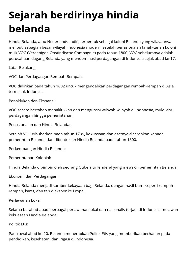 Sejarah berdirinya hindia belanda_20250425_094938_0000 | PDF