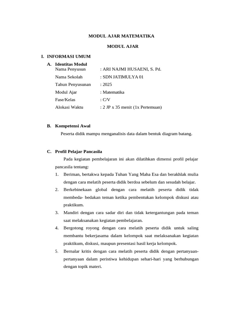 731893863-Modul-Ajar-Diagram-Batang | PDF