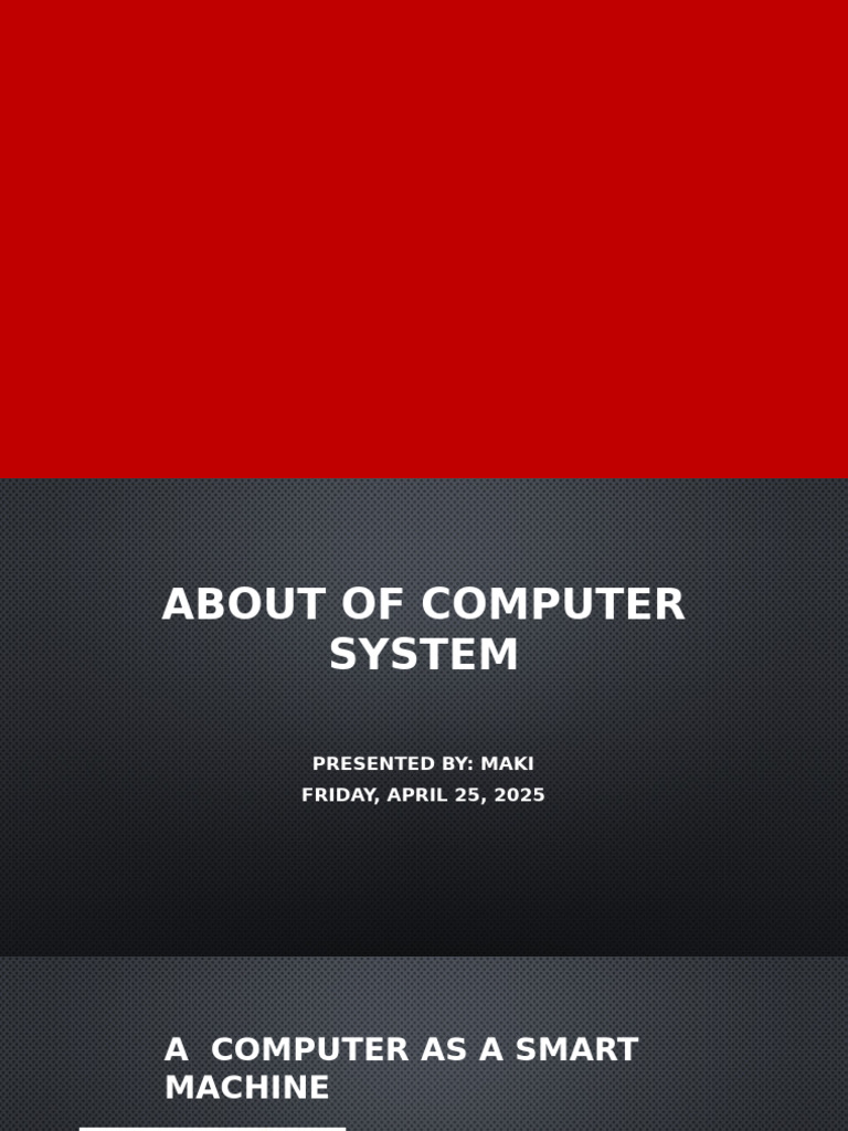 About of Computer System | PDF