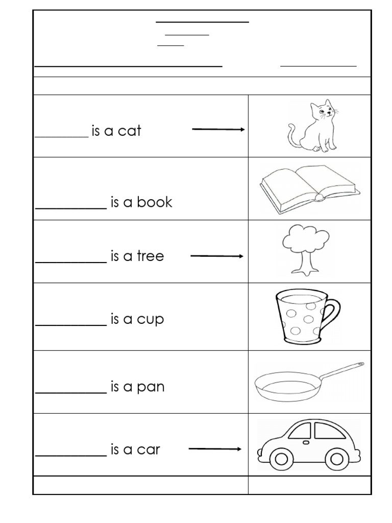 This/That Exercises for LKG Students | PDF