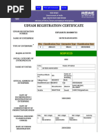 Udyam Registration Certificate Sample | PDF | Computing