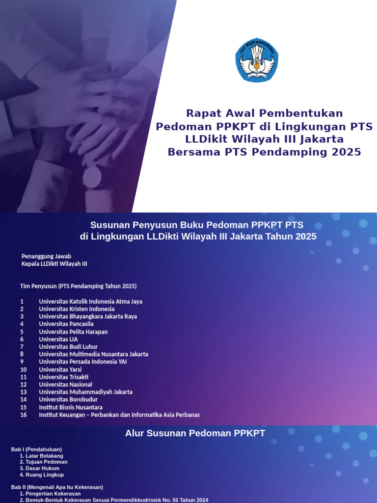 Persiapan Penyusunan Pedoman PPKPT | PDF