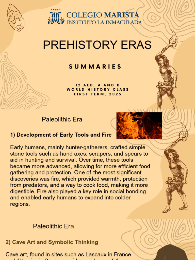 Prehistoric Eras: Key Developments | PDF | Civilization | Human