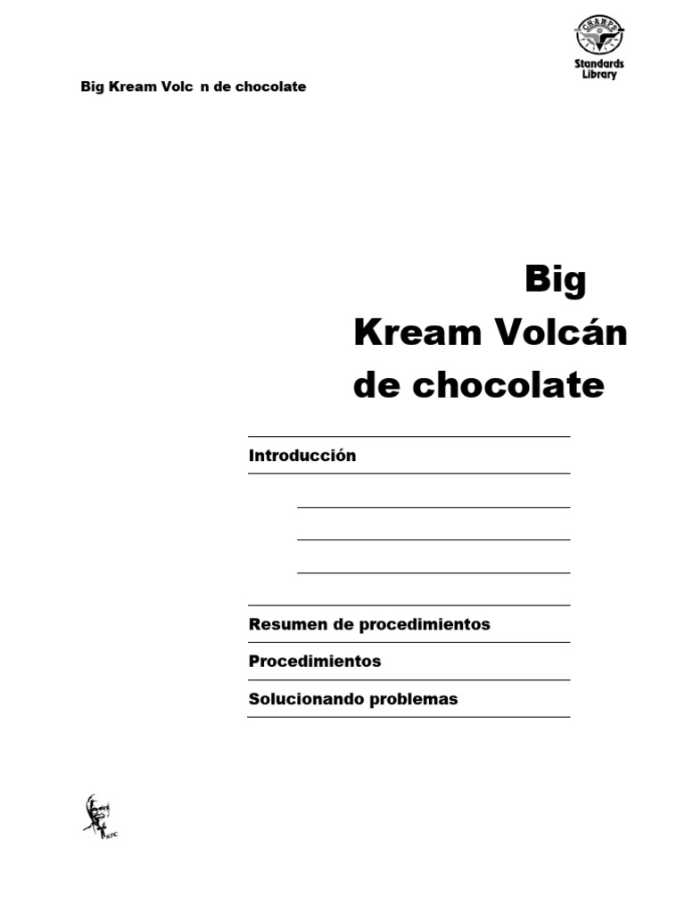 Big Kream Volcán: Guía de Preparación | PDF | Helado | Alimentos
