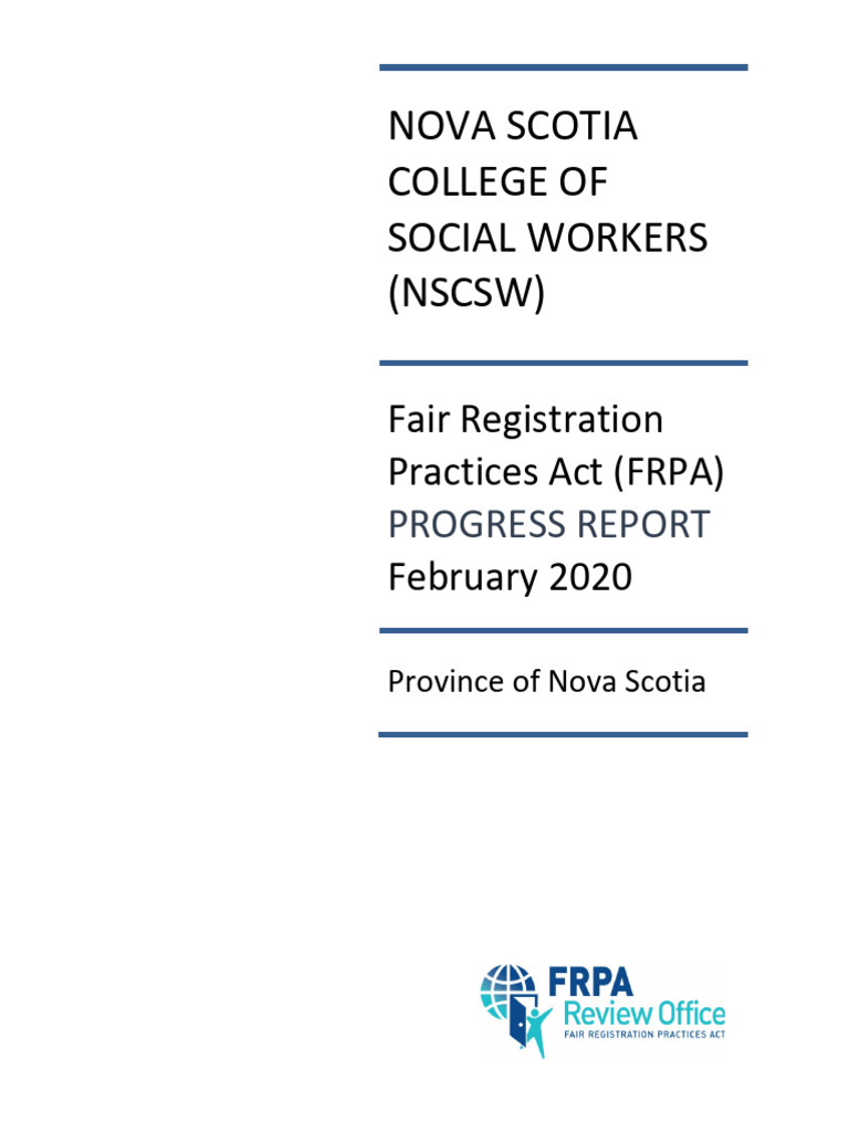 NSCSW 2020 Progress Report | PDF | Social Work | Payments