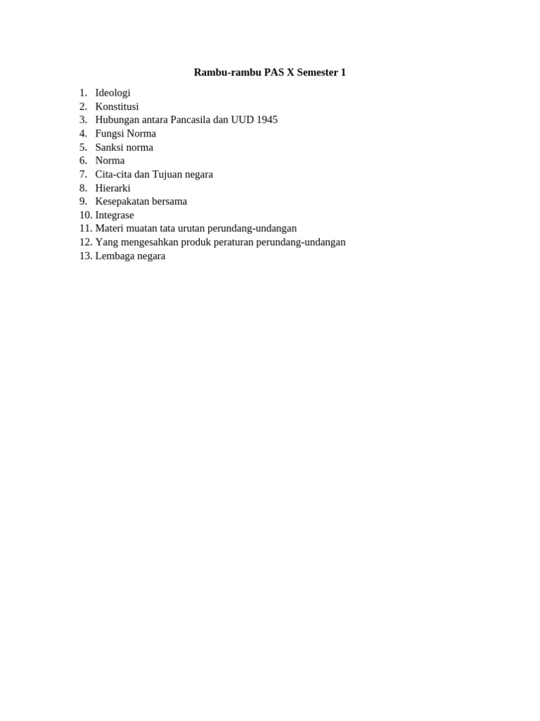 Rambu X | PDF