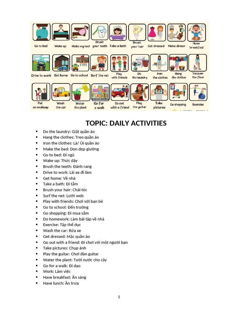 Daily Activities | PDF