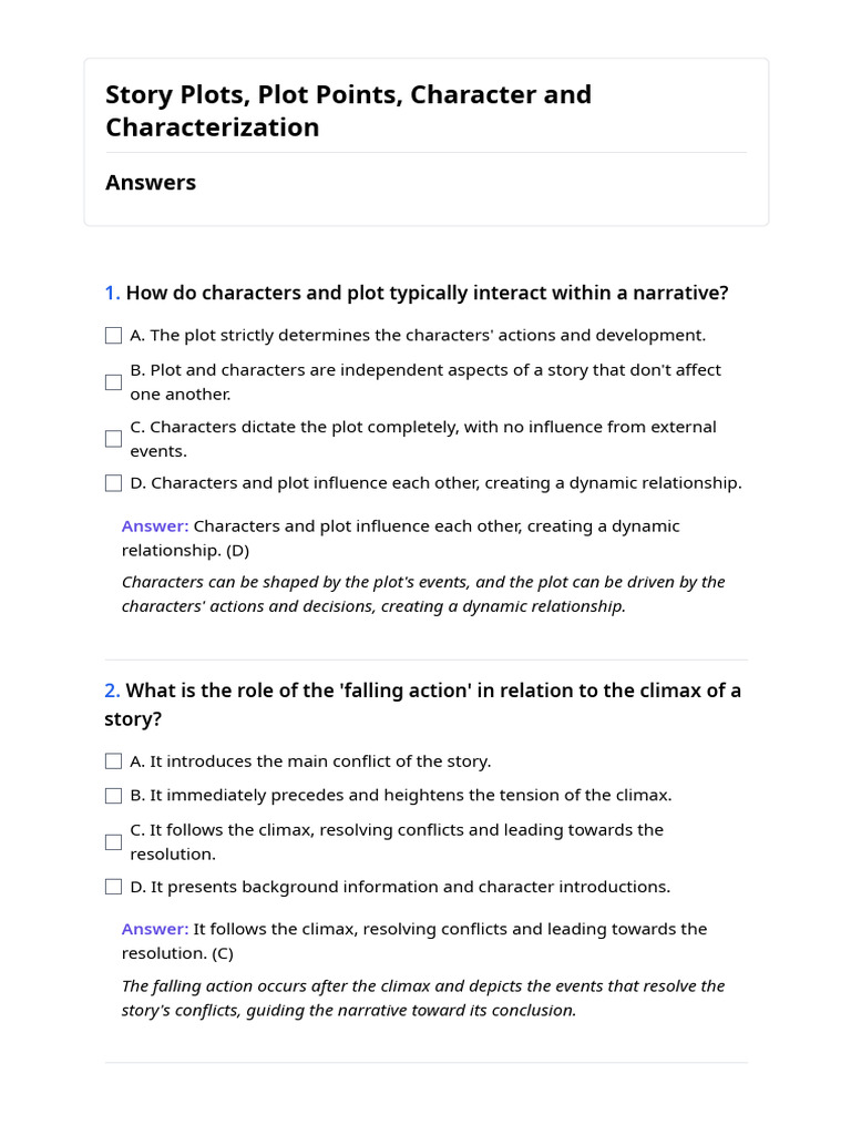 Understanding Story Structure and Characters | PDF | Narration | Narrative