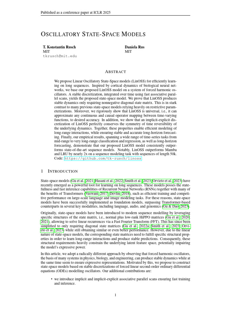 10203_Oscillatory_State_Space_ | PDF | Matrix (Mathematics) | Oscillation