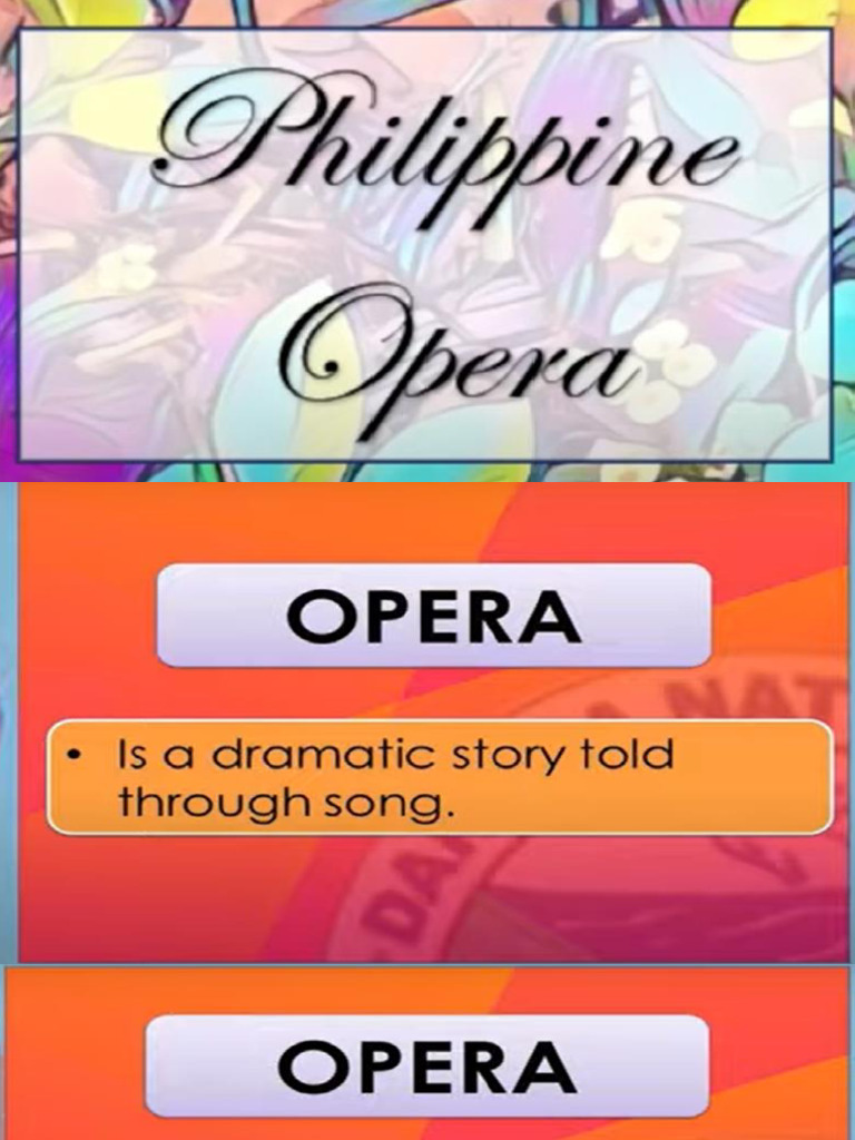 MUSIC Lesson 4 Philippine Opera | PDF
